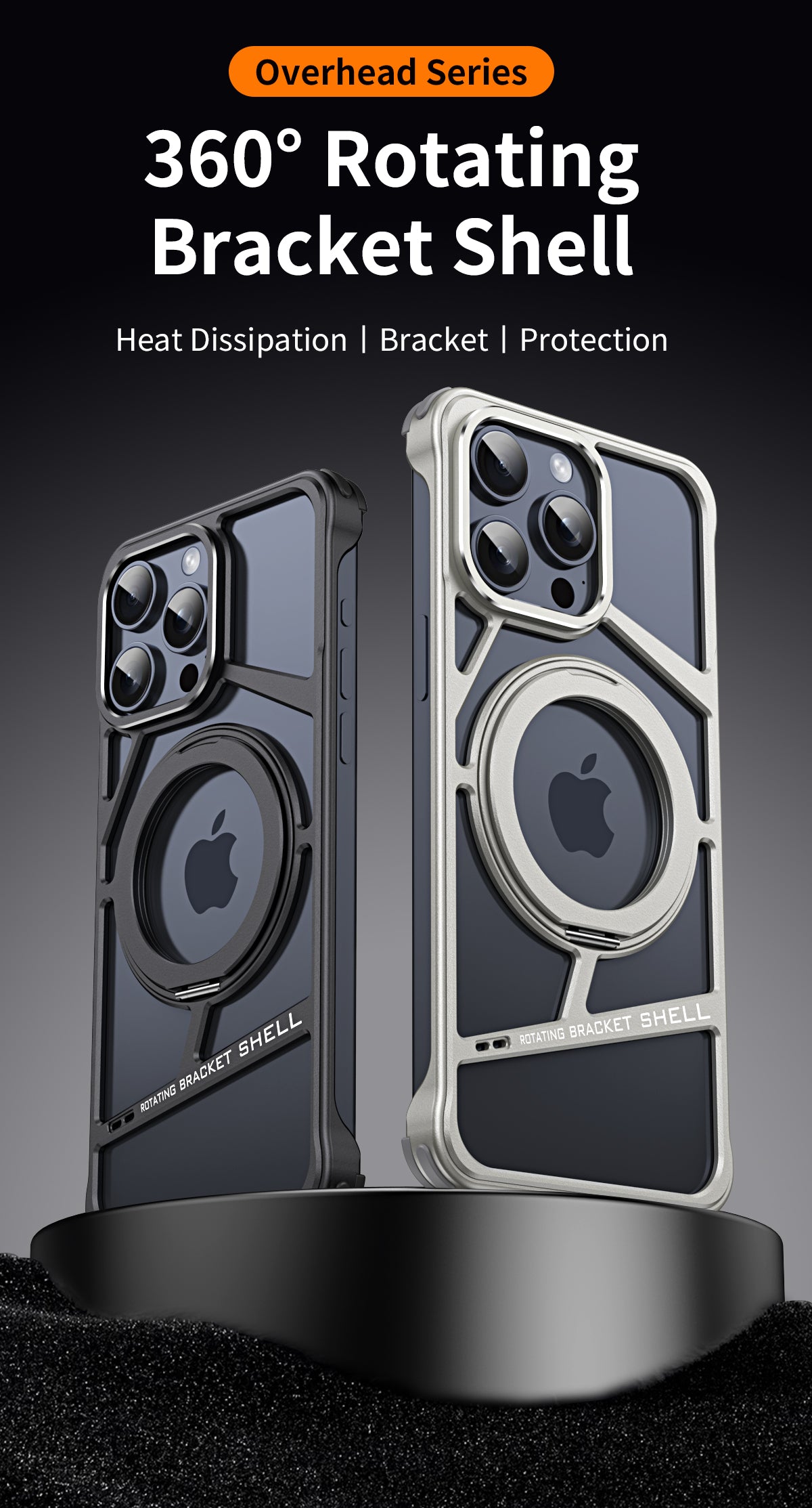 360 Degree Rotating Metal case – dashcases.com